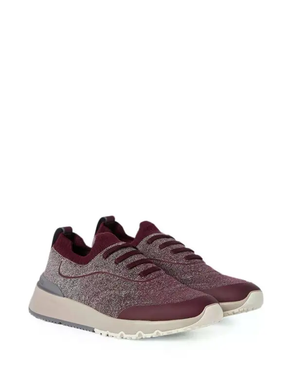 Brunello Cucinelli Techno-cotton Knit Runners - Red