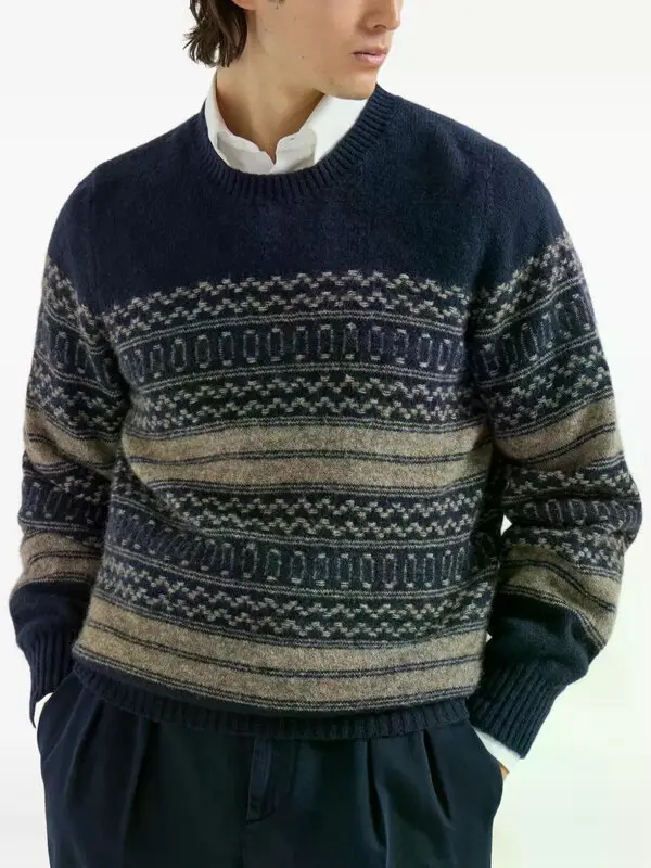 Brunello Cucinelli Nordic Jacquard Sweater