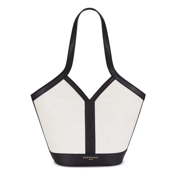 CARNEVALE Gaia Linen Bag - Black