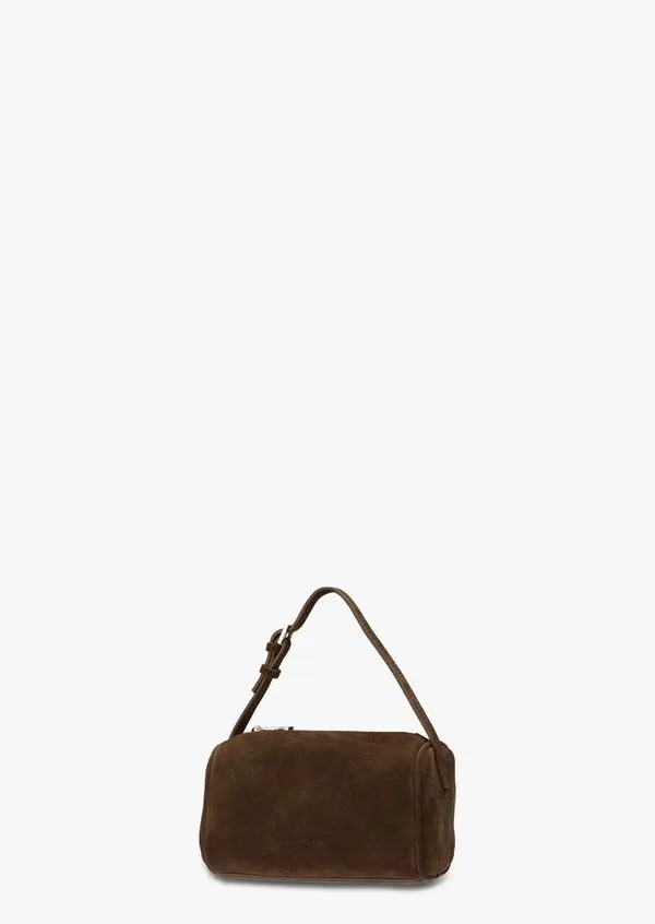 TONY BIANCO Desiree Handheld Bag In Leather With Silver Accents