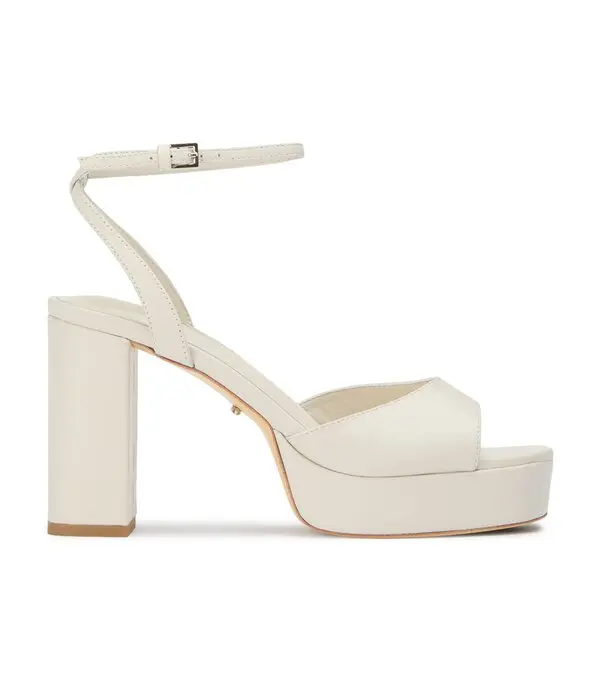 TONY BIANCO Freya Platform Block Heel Sandal - Dove Nappa