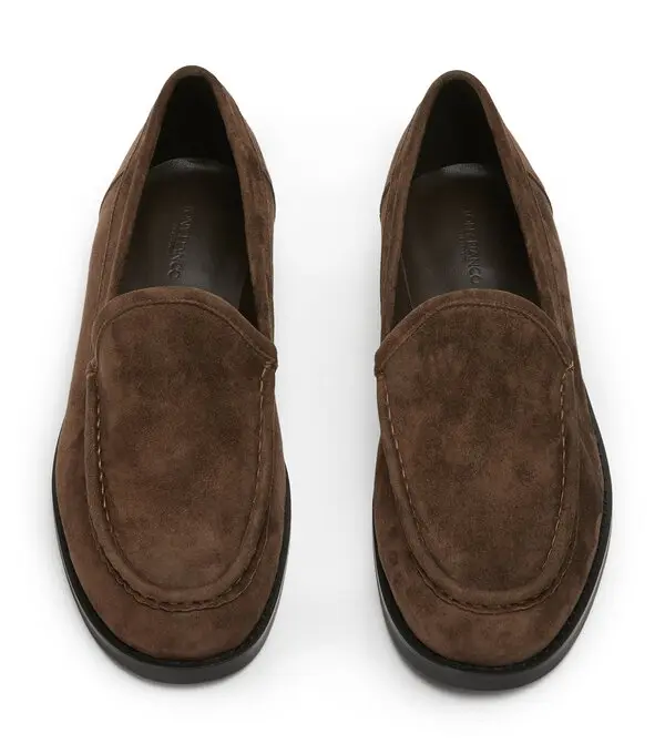 TONY BIANCO Zoe Suede Loafers - Espresso Suede