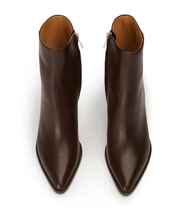 TONY BIANCO Phoenix Pointed Toe Ankle Boots With Block Heel