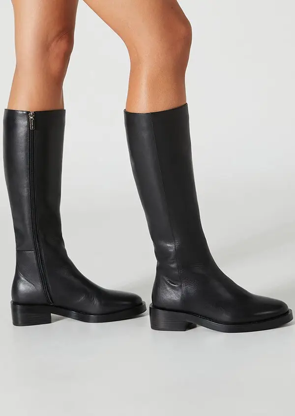 TONY BIANCO Torres Leather Zip Up Knee High Boots