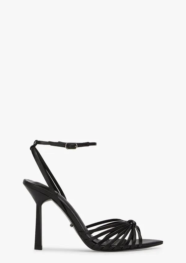 TONY BIANCO Maxos Stiletto Sandal With Strappy Crossover Detail