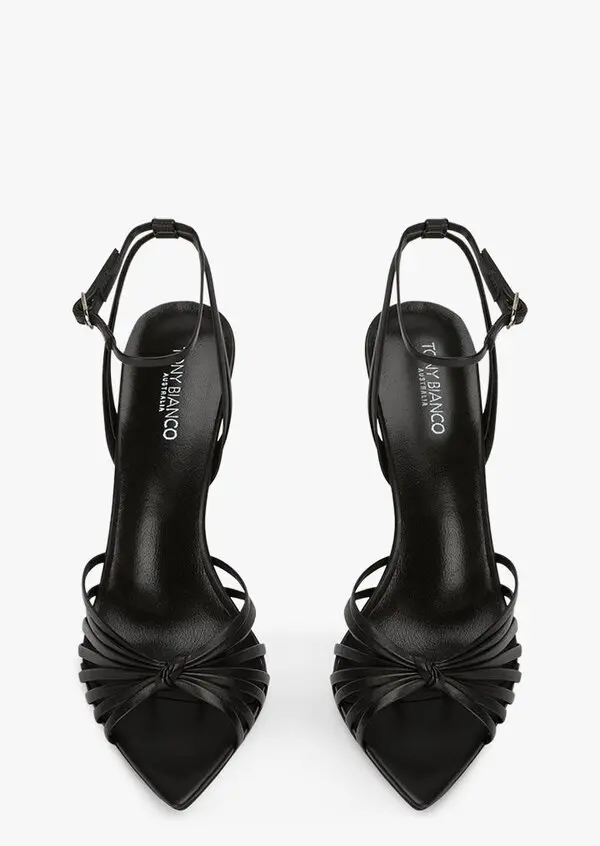 TONY BIANCO Maxos Stiletto Sandal With Strappy Crossover Detail