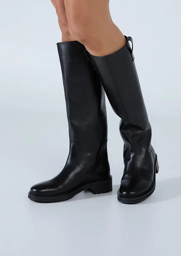 TONY BIANCO Hayes Knee High Boots - Black Como