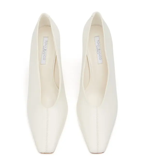 TONY BIANCO Penelope Court Heels - Milk Capretto