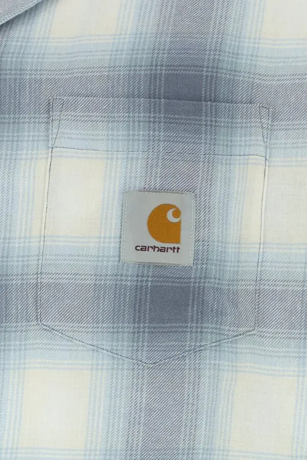 Carhartt Work In Progress Embroidered Cotton L/s Tyers Shirt - White