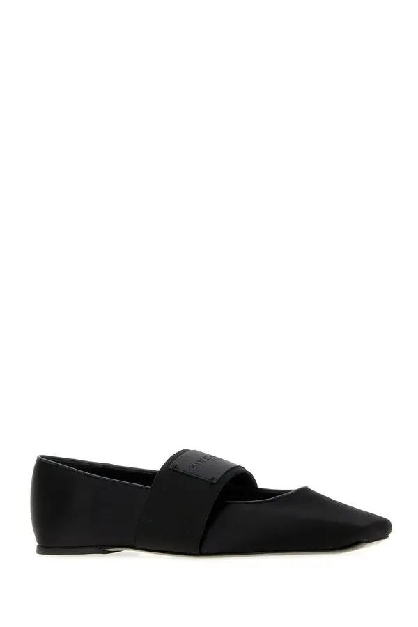 Givenchy Satin Sliced Square Ballerinas