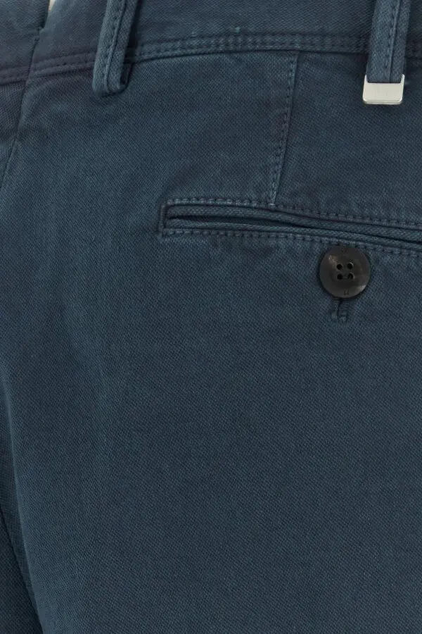 PT TORINO Stretch Cotton Trousers - Blue