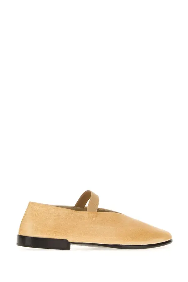 LEMAIRE Leather Ballerinas - Light Brown