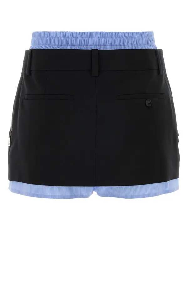 Alexander Wang Twill Pant-skirt With Poplin Inserts