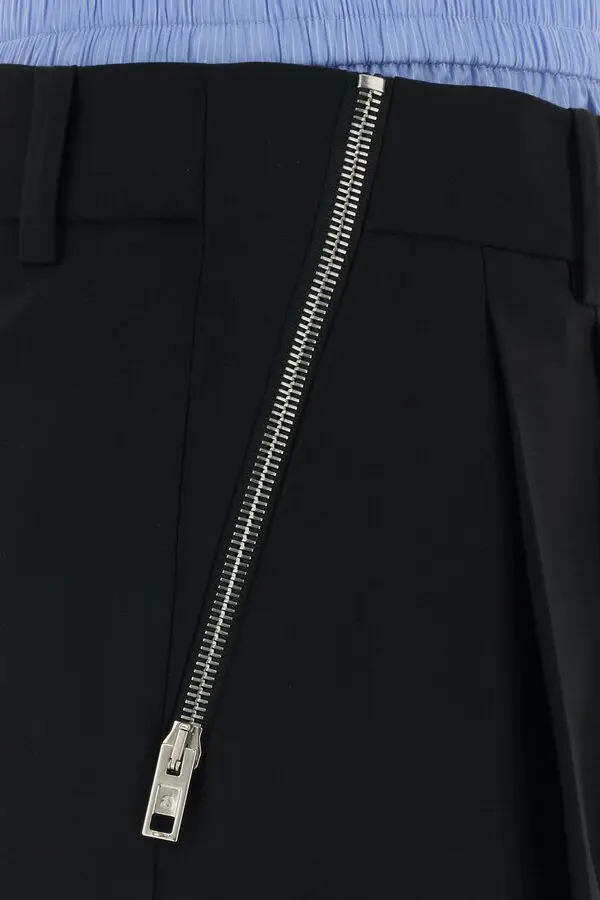 Alexander Wang Twill Pant-skirt With Poplin Inserts