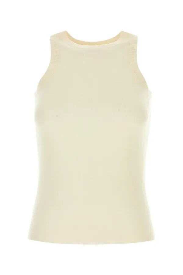 Co Ivory Cashmere Tank Top