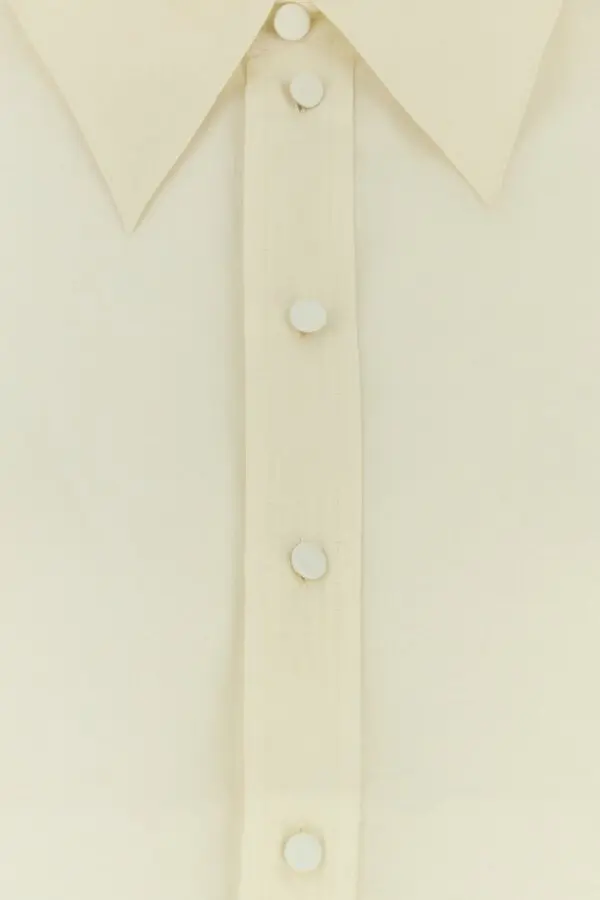 Co Ivory Cotton Blend Shirt