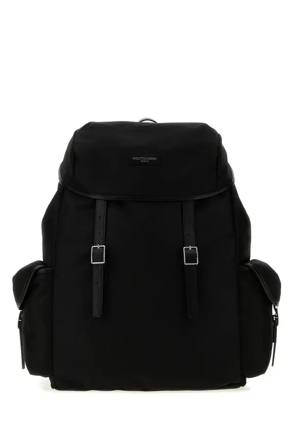 WOOYOUNGMI Canvas Backpack - Black