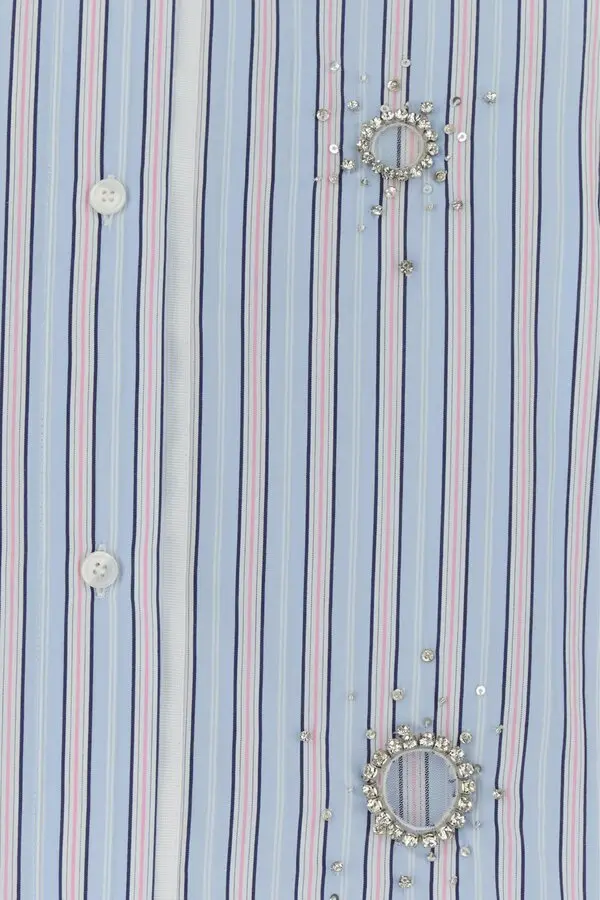DES_PHEMMES Embroidered Poplin Shirt