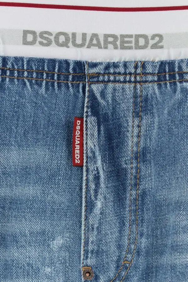 Dsquared2 Denim Jeans With Distressed Details