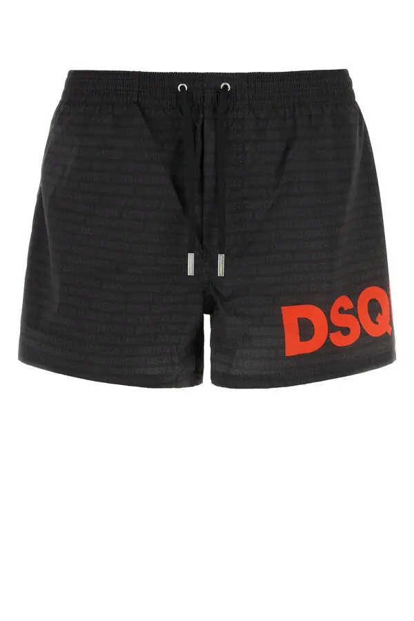 Dsquared2 Printed Polyester Swimming Shorts