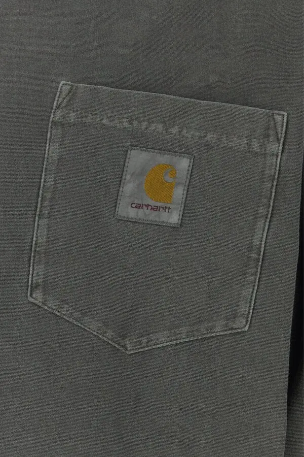 Carhartt Work In Progress Dark Cotton L/s Loose Pocket T-shirt - Grey
