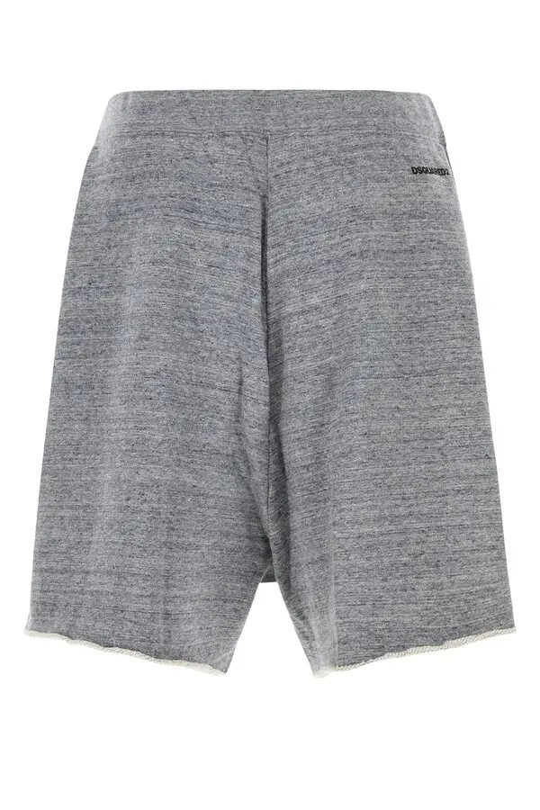 Dsquared2 Cotton Bermuda Shorts With Logo Detail