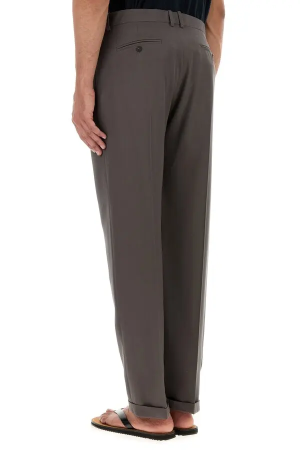 THE ROW Wool Trousers - Brown