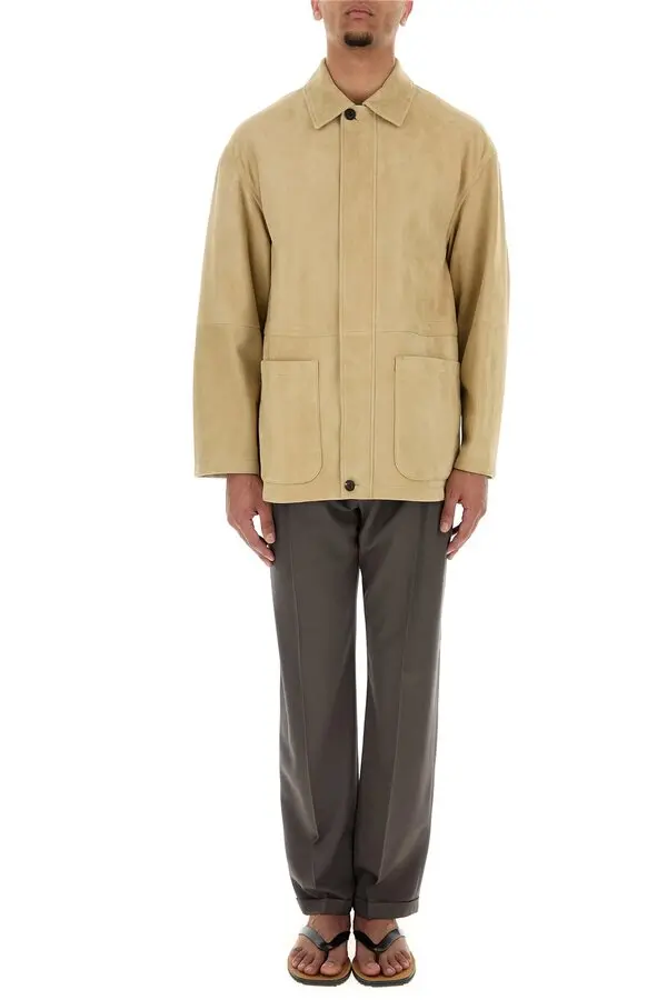 THE ROW Wool Trousers - Brown