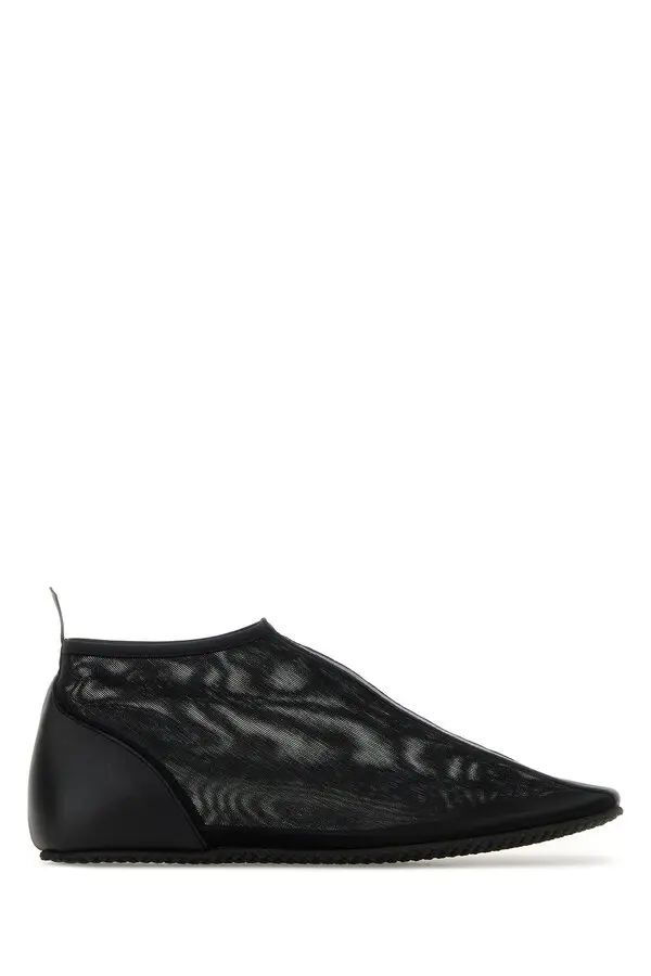 Gimaguas Mesh Slip-ons With Leather Accents