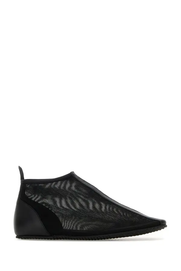Gimaguas Mesh Slip-ons With Leather Accents