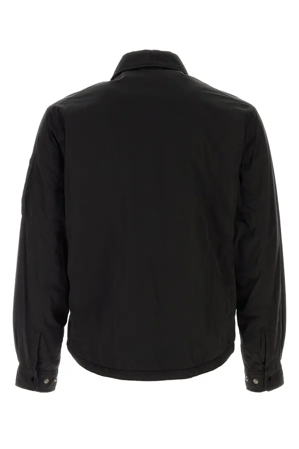 C.P. COMPANY Nylon Padded Jacket With Logo Detail - Black