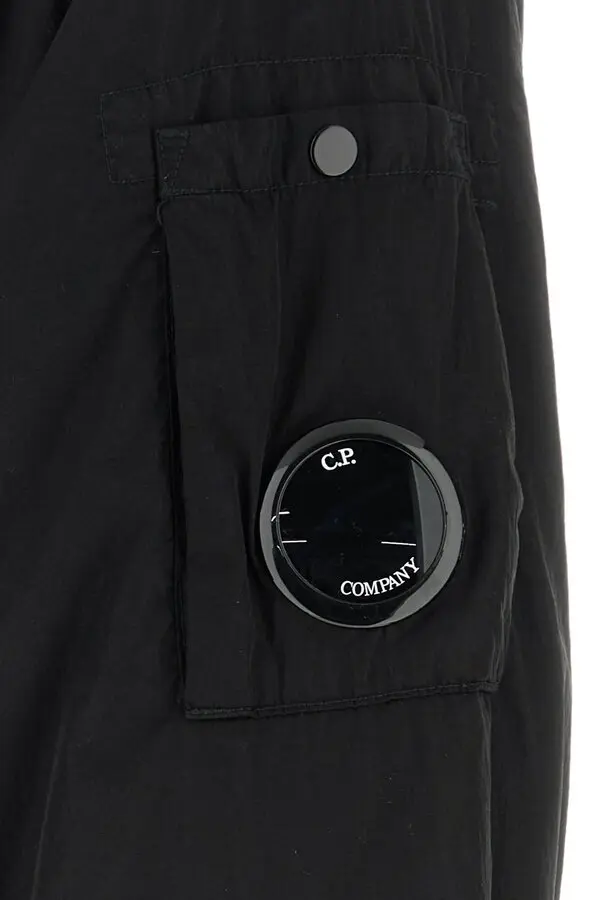 C.P. COMPANY Nylon Padded Jacket With Logo Detail - Black