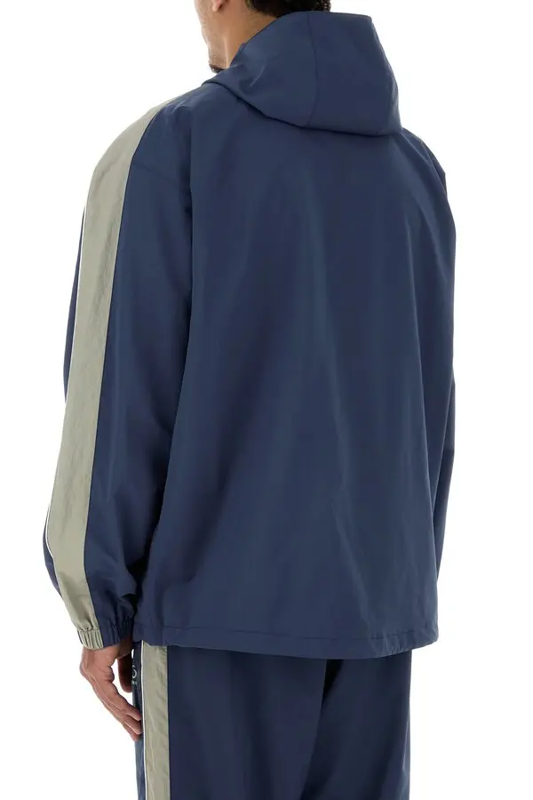 Balenciaga Tech Fabric Windbreaker With Loop Sports Icon Embroidery