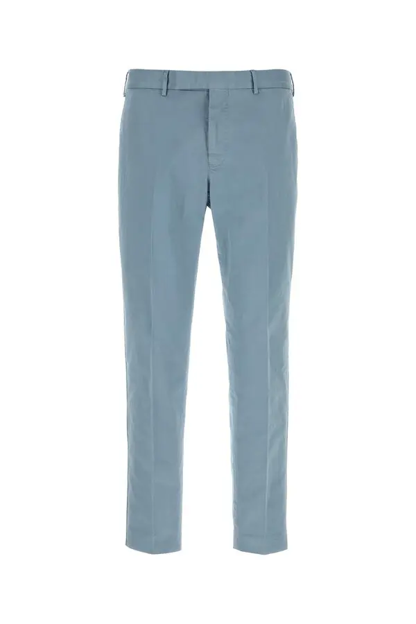 PT TORINO Light Stretch Cotton Pants - Blue