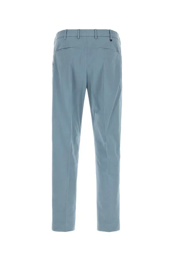 PT TORINO Light Stretch Cotton Pants - Blue