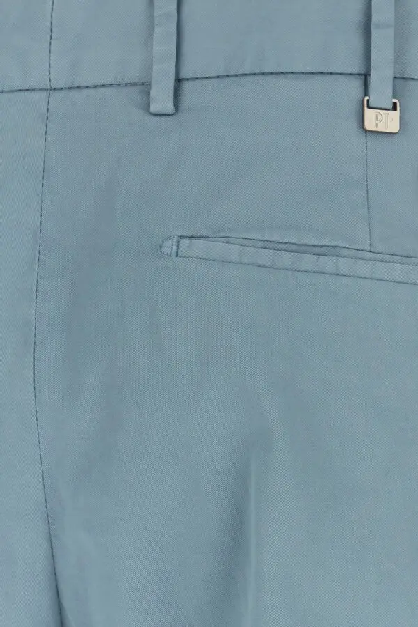 PT TORINO Light Stretch Cotton Pants - Blue