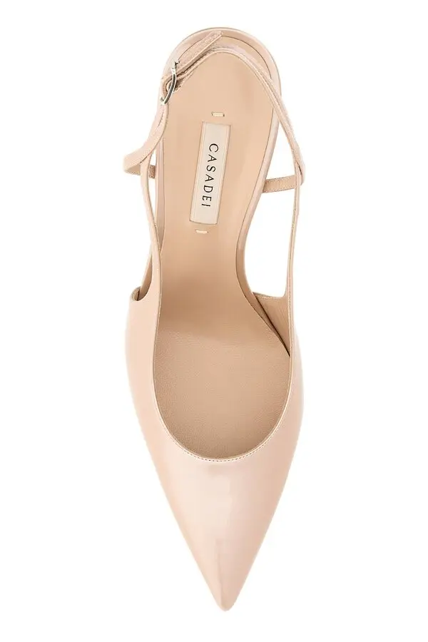 Casadei Slingback Pumps In Pearlescent Patent Leather