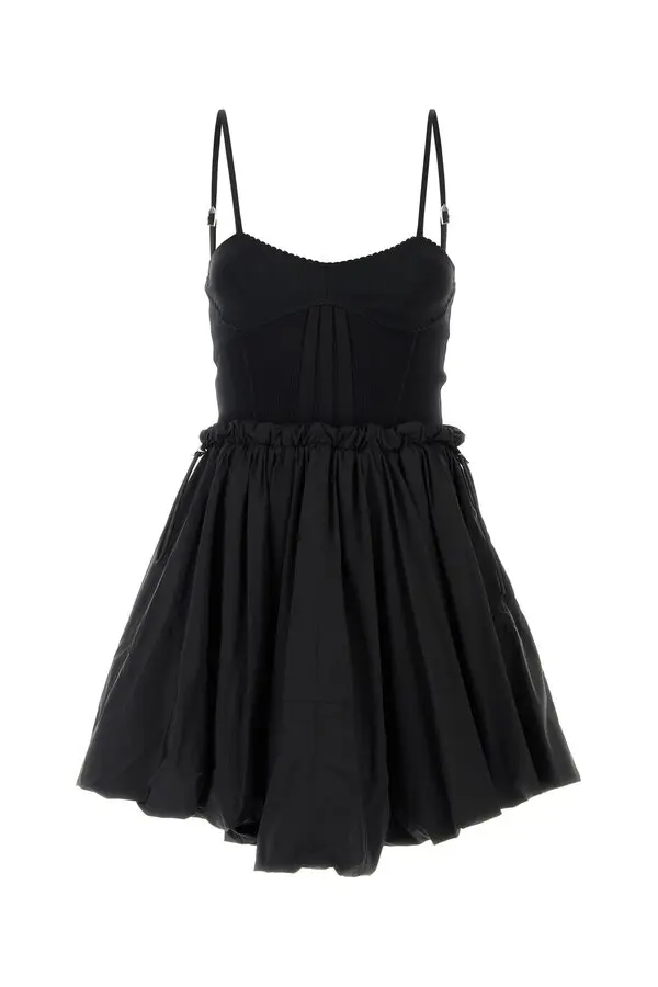 Attico Jersey And Taffeta Dress