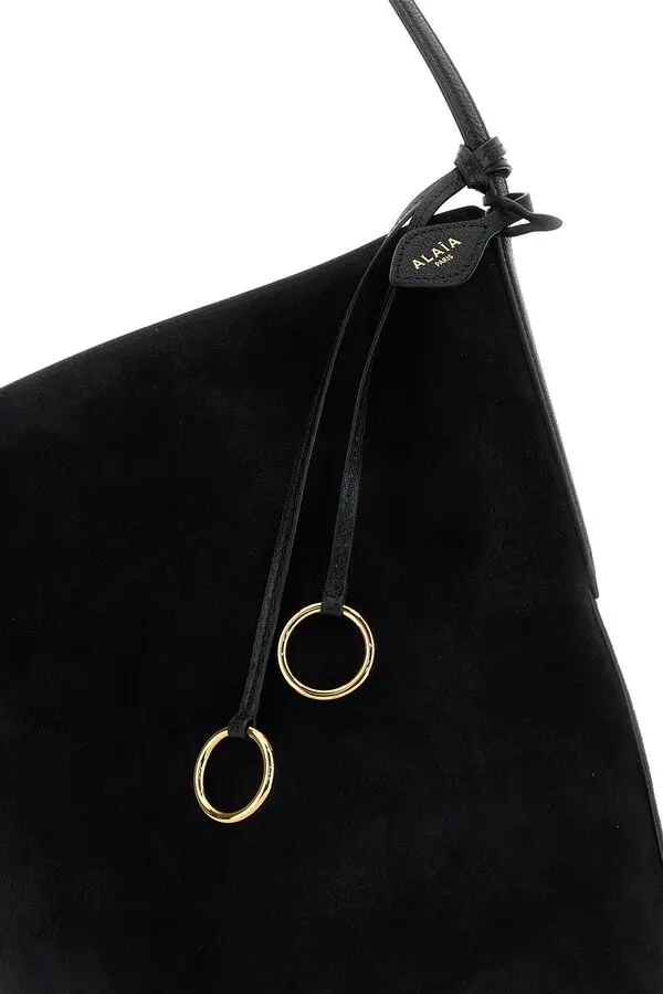 Alaïa Suede Bucket Bag - Black