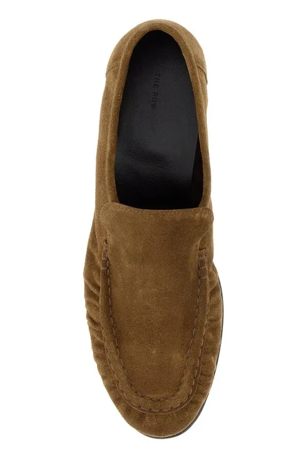 THE ROW Suede Loafers