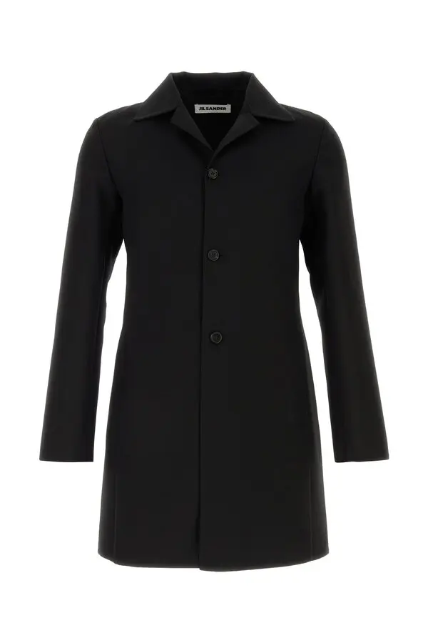 JIL SANDER Wool Blend Coat With Lapels