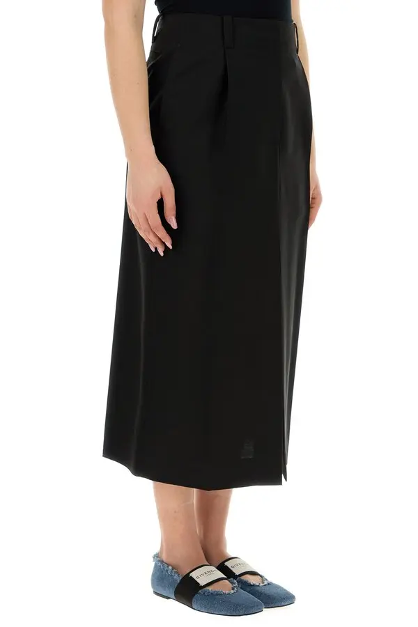 Givenchy Wool And Mohair Blend Skirt