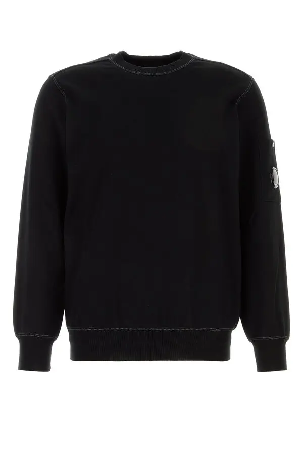 C.P. COMPANY Cotton Sweater - Black