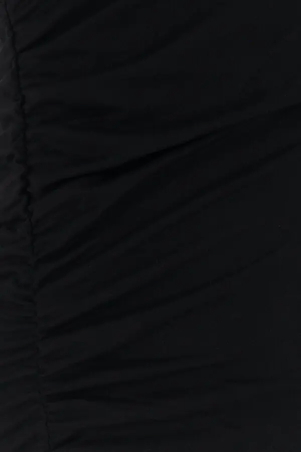 ANINE BING Jersey Vida Dress With Side Gathering And Slit