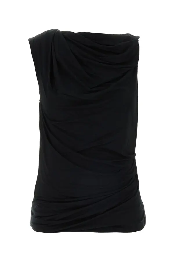 ENTIRE STUDIOS Draped Stretch Jersey Top