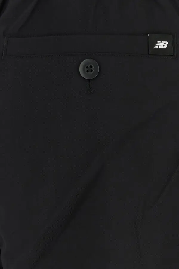 NEW BALANCE Stretch Cotton Blend Inverted Pleat Pants