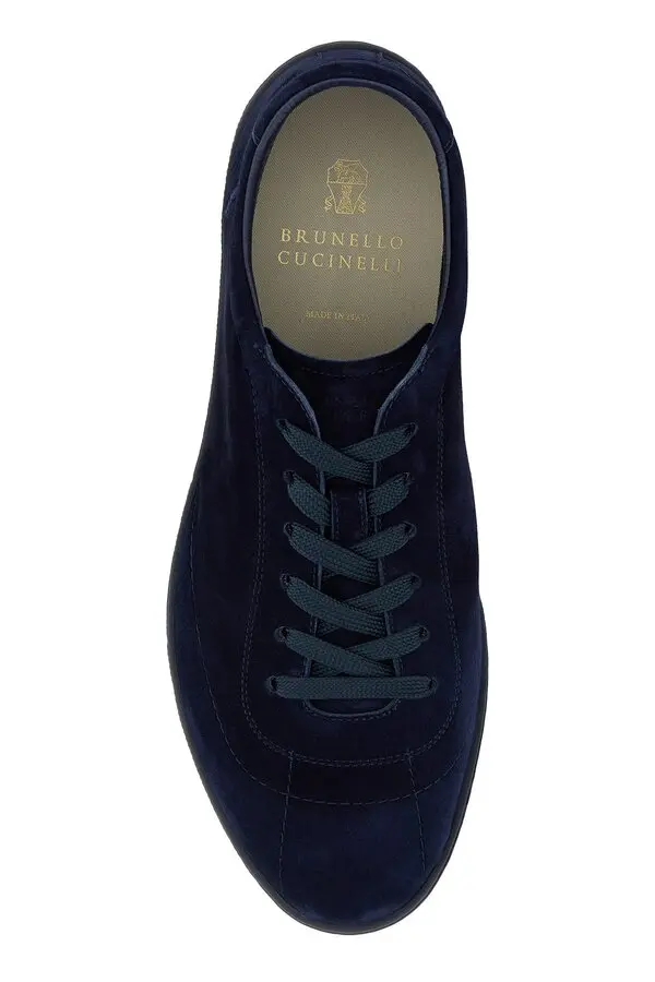 Brunello Cucinelli Suede Lace Up Sneakers