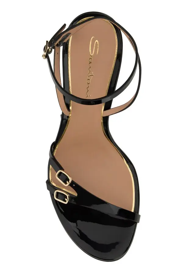 Santoni Patent Leather Virna Sandals