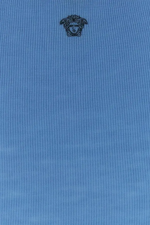Versace Cerulean Wool Tank Top