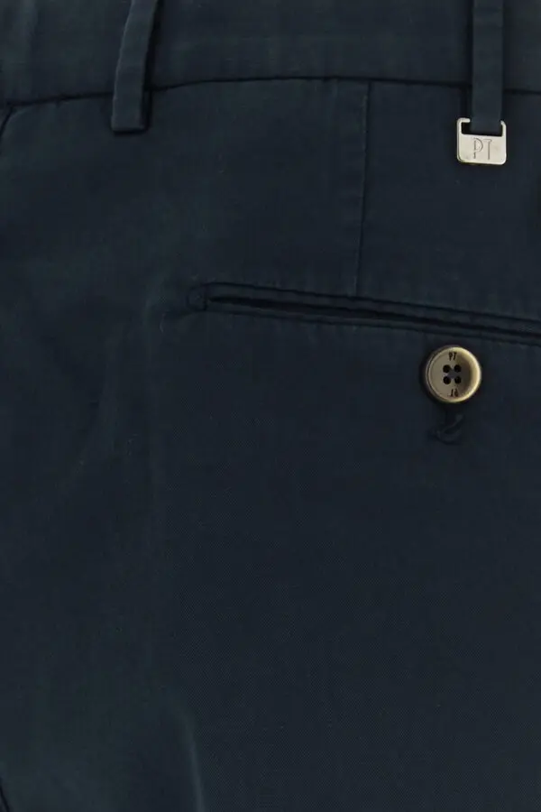 PT TORINO Stretch Cotton Bermuda Shorts - Blue